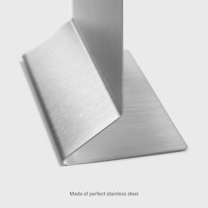 Stainless Steel Tabletop Sign Holder – Modern A5 Stand for Menus ...