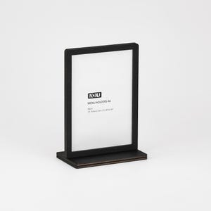 Wooden Table Menu Sign, A6 Paper Holder. Sign Display Stand for Markets ...