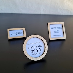Wooden Price Tags Mini Price Tag 12 Pcs Price Display for - Etsy