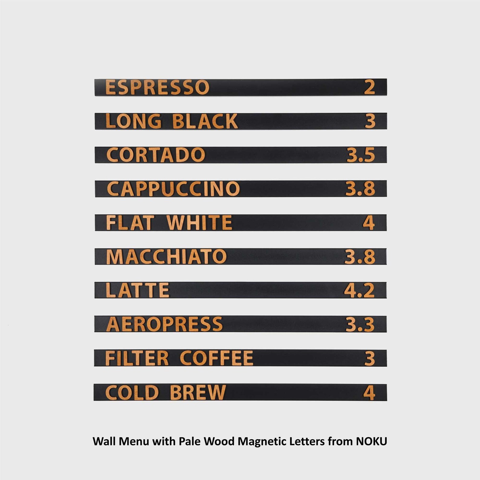 Magnetic Menu Board Kit for Cafes & Restaurants – Customizable Metal ...