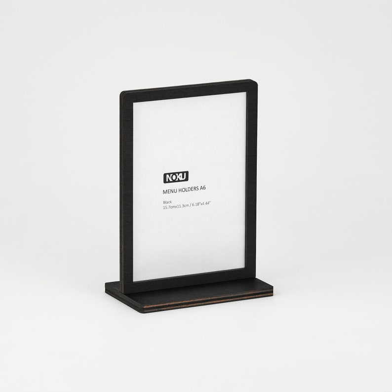 Wooden A6 Holder, Table Stand for Menu, Paper Holder Wooden A6 ...