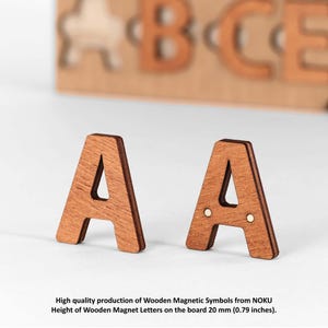 Magnetic Menu Board With Wooden Letters – Easily Customizable and ...