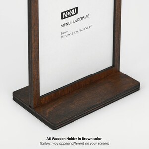 Wooden A6 Holder, Table Stand for Menu, Paper Holder Wooden A6 ...