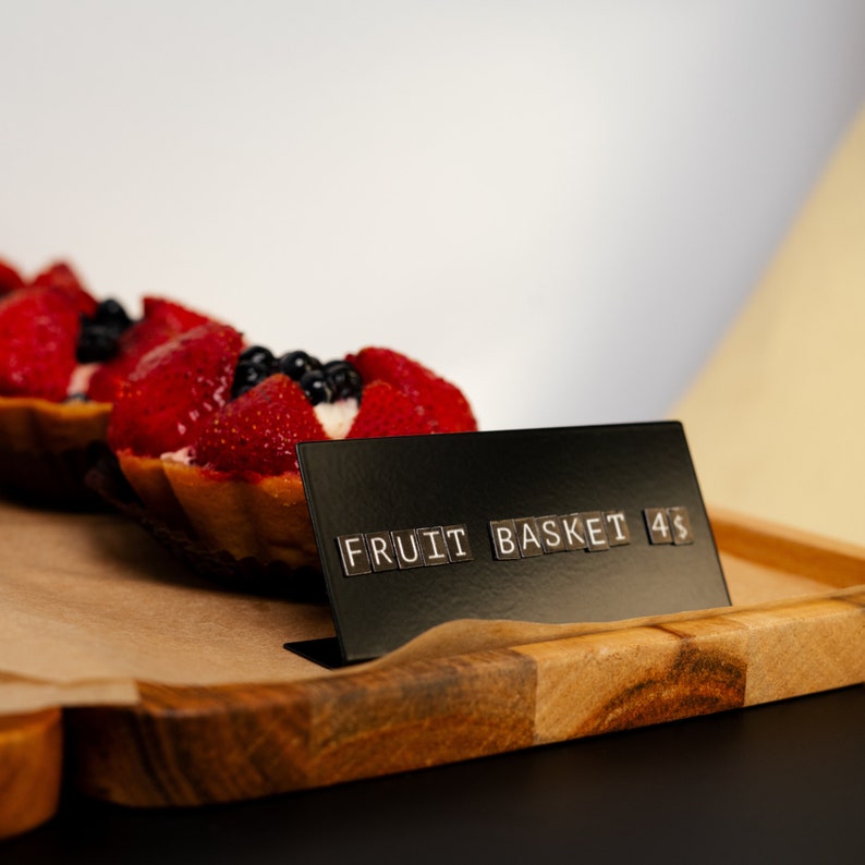 Metal Price Tags With Replaceable Magnetic Letters. Easy to Change ...