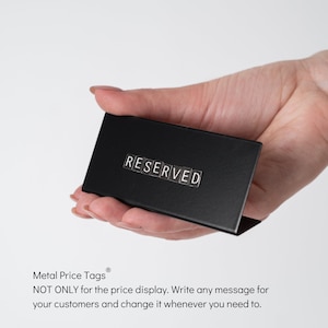 Metal Price Tags With Changeable Magnetic Letters. Unique and Luxurious ...