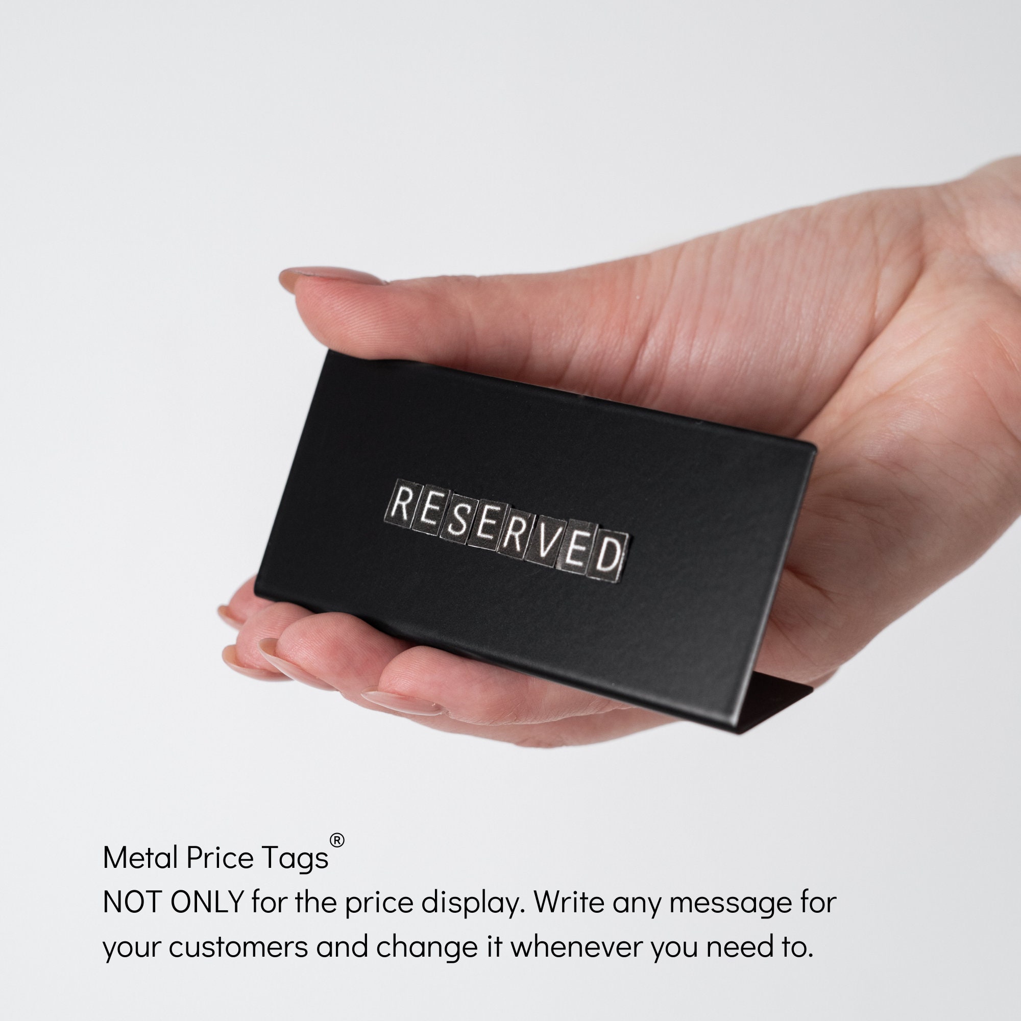 Metal Price Tags With Changeable Magnetic Letters. Unique and Luxurious ...