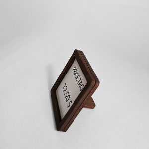 Wooden Price Tags Square Wooden Holders for Your Price for - Etsy