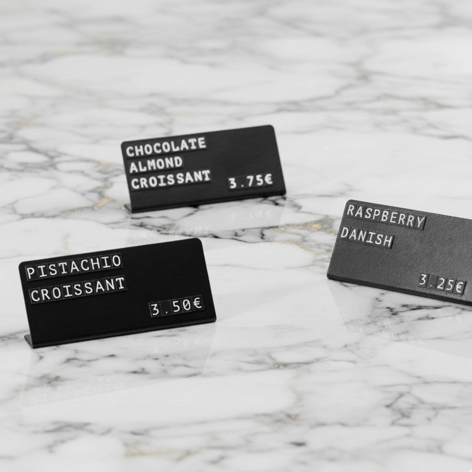 Custom Price Tags for Jewelry & Bakery, 12 Metal Price Signs With ...