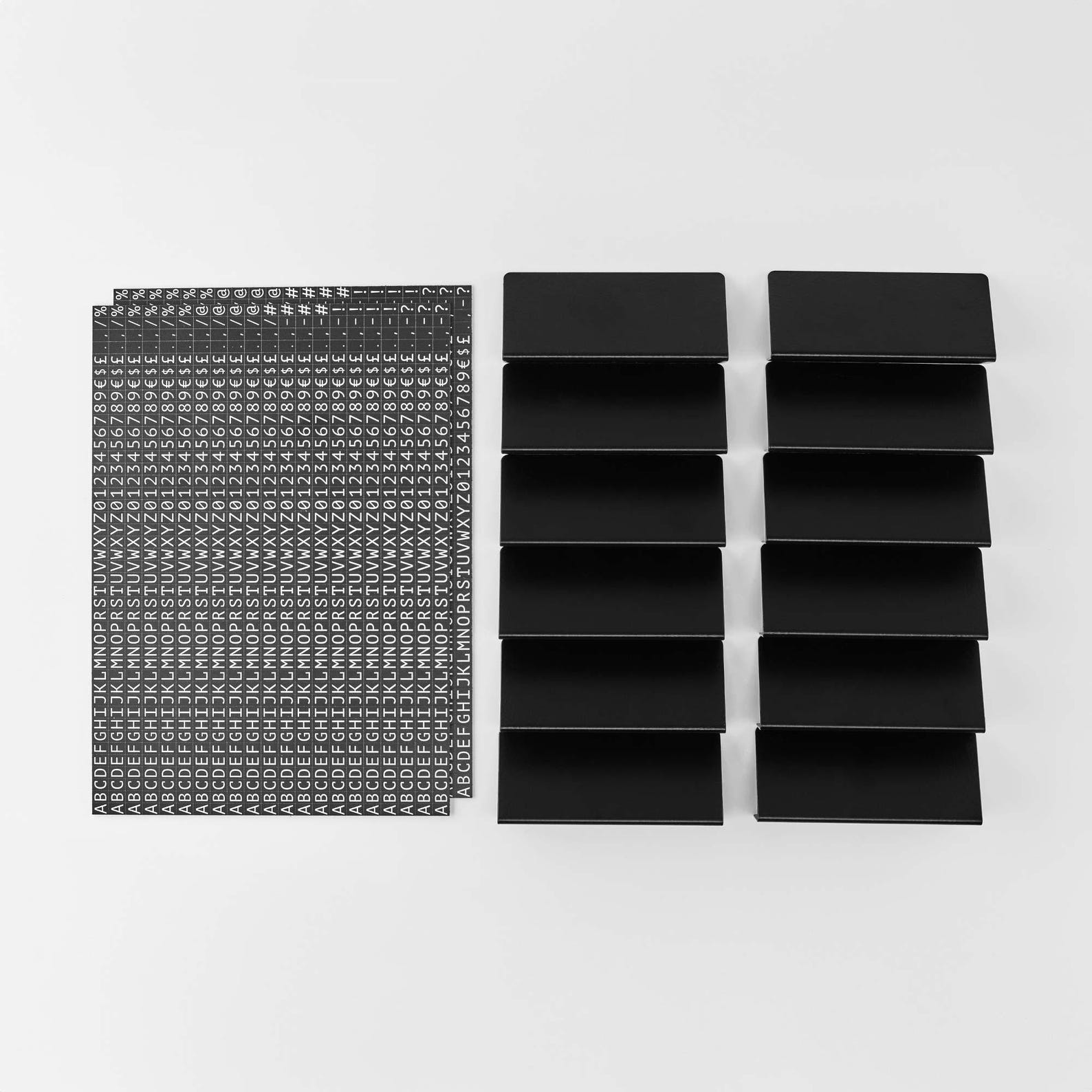 Black Metal Price Tags With Changeable Magnetic Letters for Bakeries ...