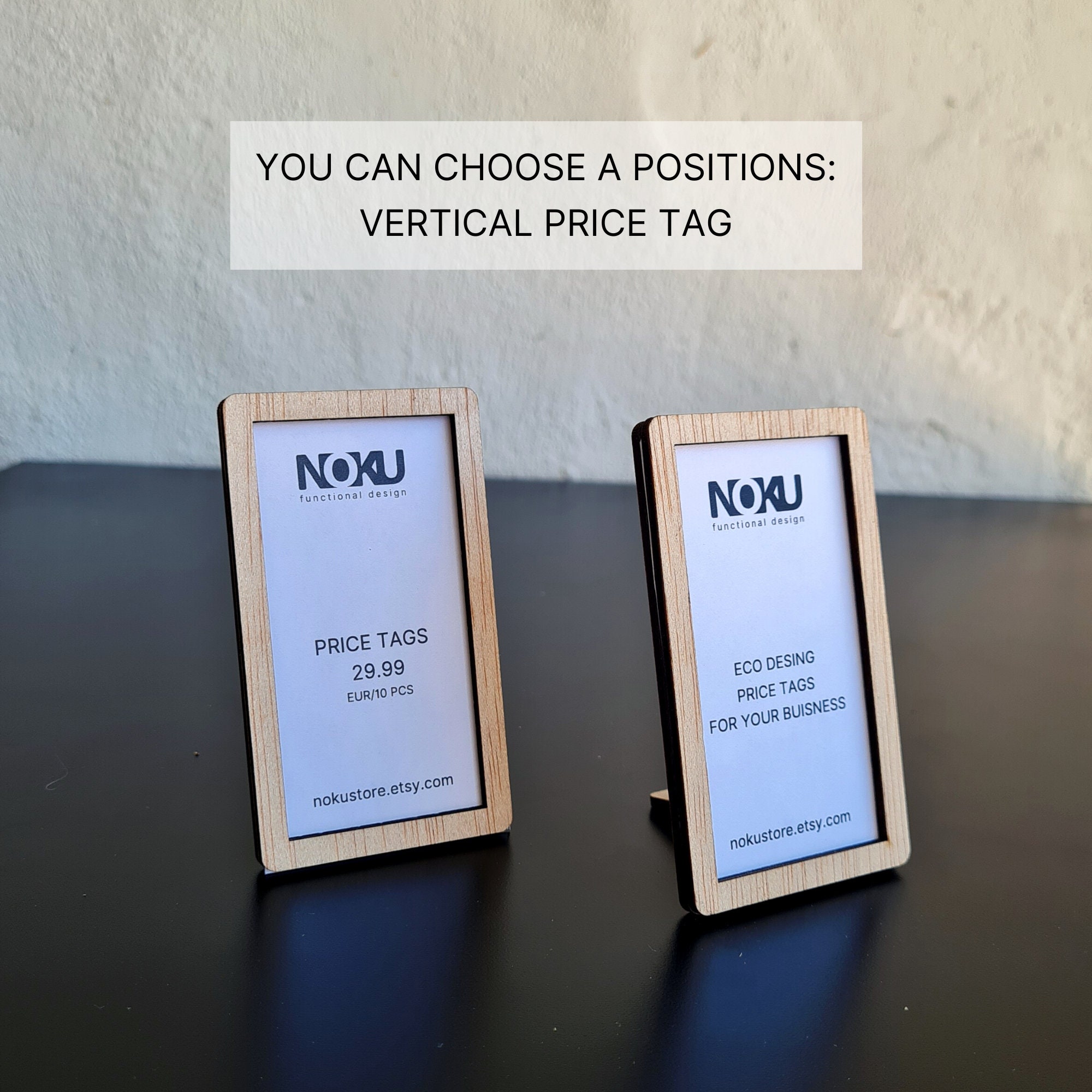 Wooden Price Tags 12 Pcs Price Display for Market Store - Etsy