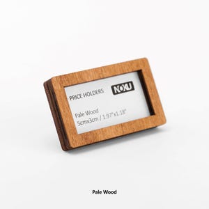 Wooden Price Tags, Mini Price Tag - 12 Pcs, Price Display for Market ...
