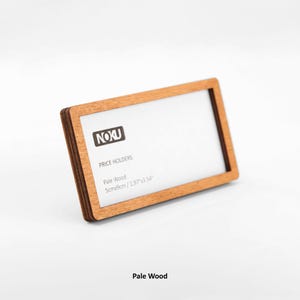 Wooden Price Tags - Wooden Holders for Your Price Information for Cafes ...