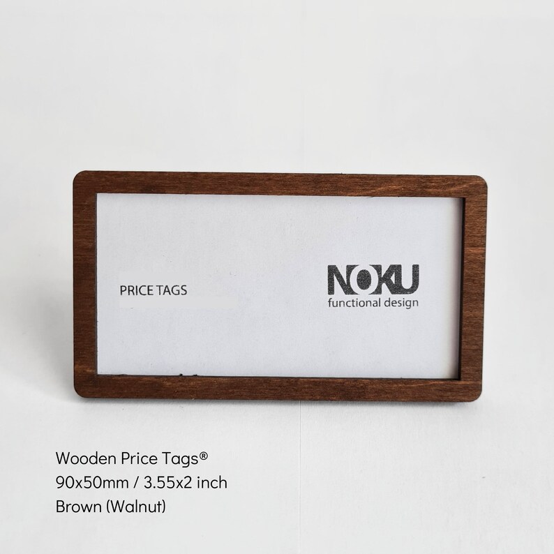 Wooden Price Tags Wooden Holders for Your Price Information for Cafes ...