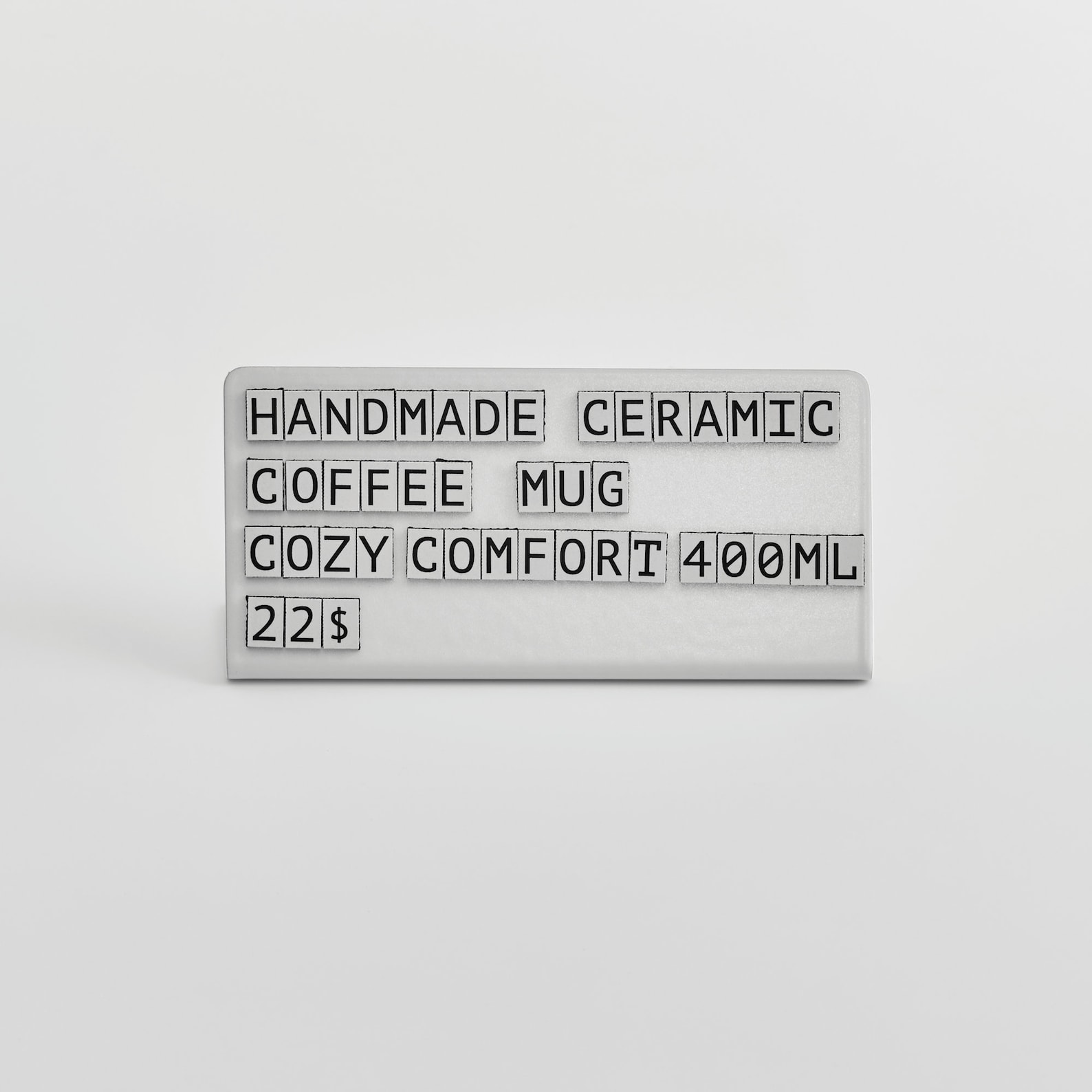 White Metal Price Tags With Changeable Magnetic Letters for Bakeries ...