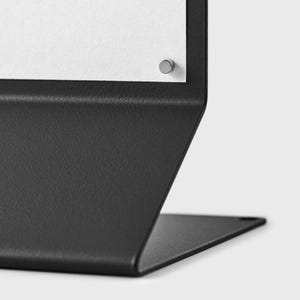 Sleek Metal Tabletop Sign Holder – Modern A5 Display Stand for Menus ...