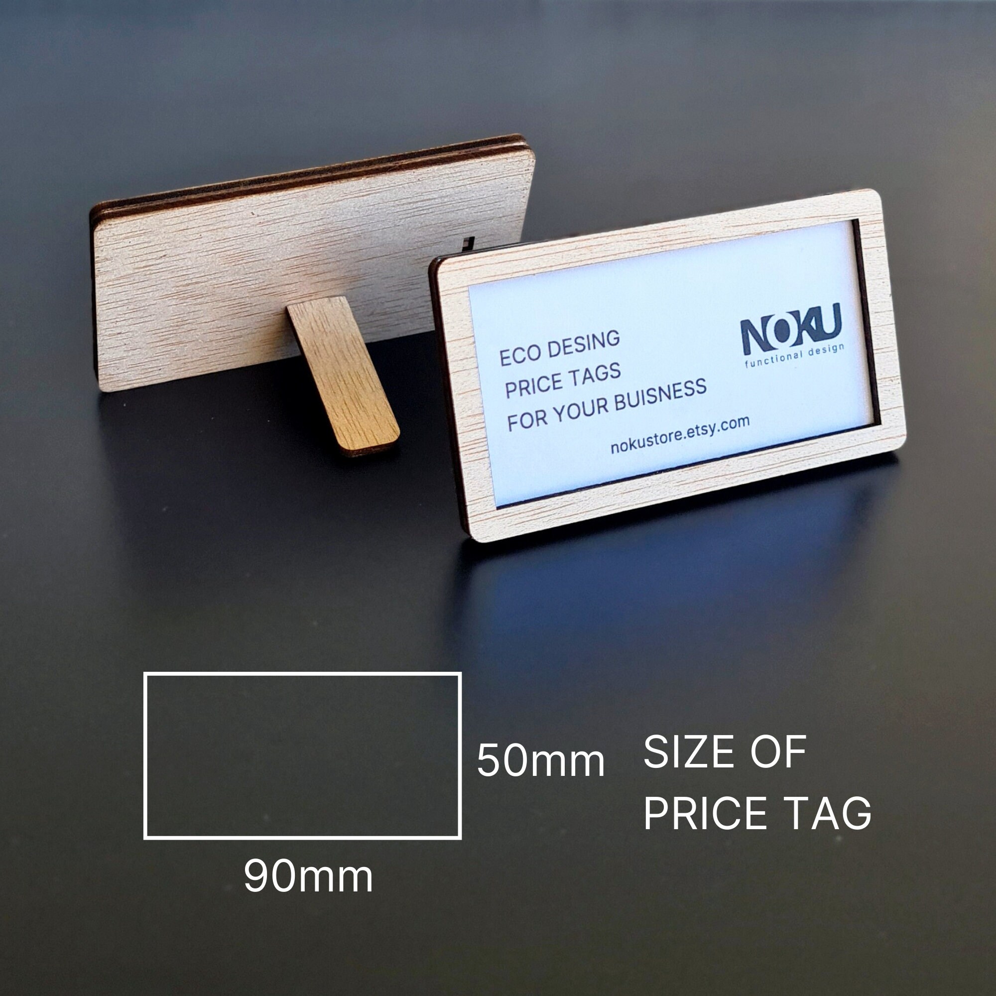 Wooden Price Tags 12 Pcs Price Display for Market Store - Etsy