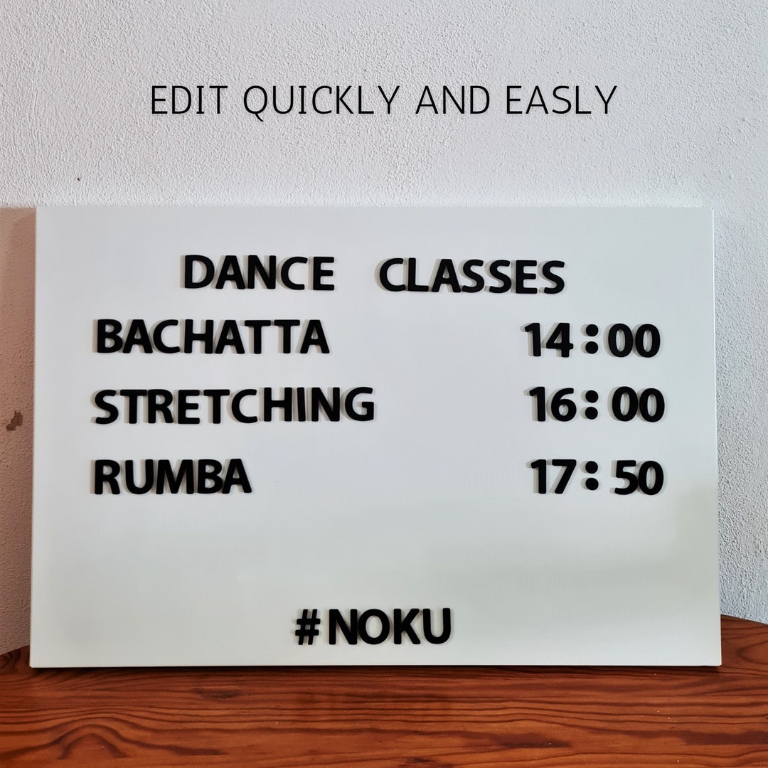 Schedule Board Set. Magnet Board With Wood Letters. Letter Board Better ...