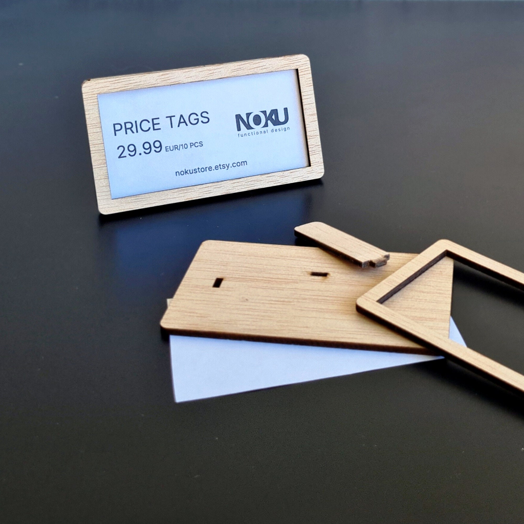 Wooden Price Tags 12 Pcs Price Display for Market Store - Etsy