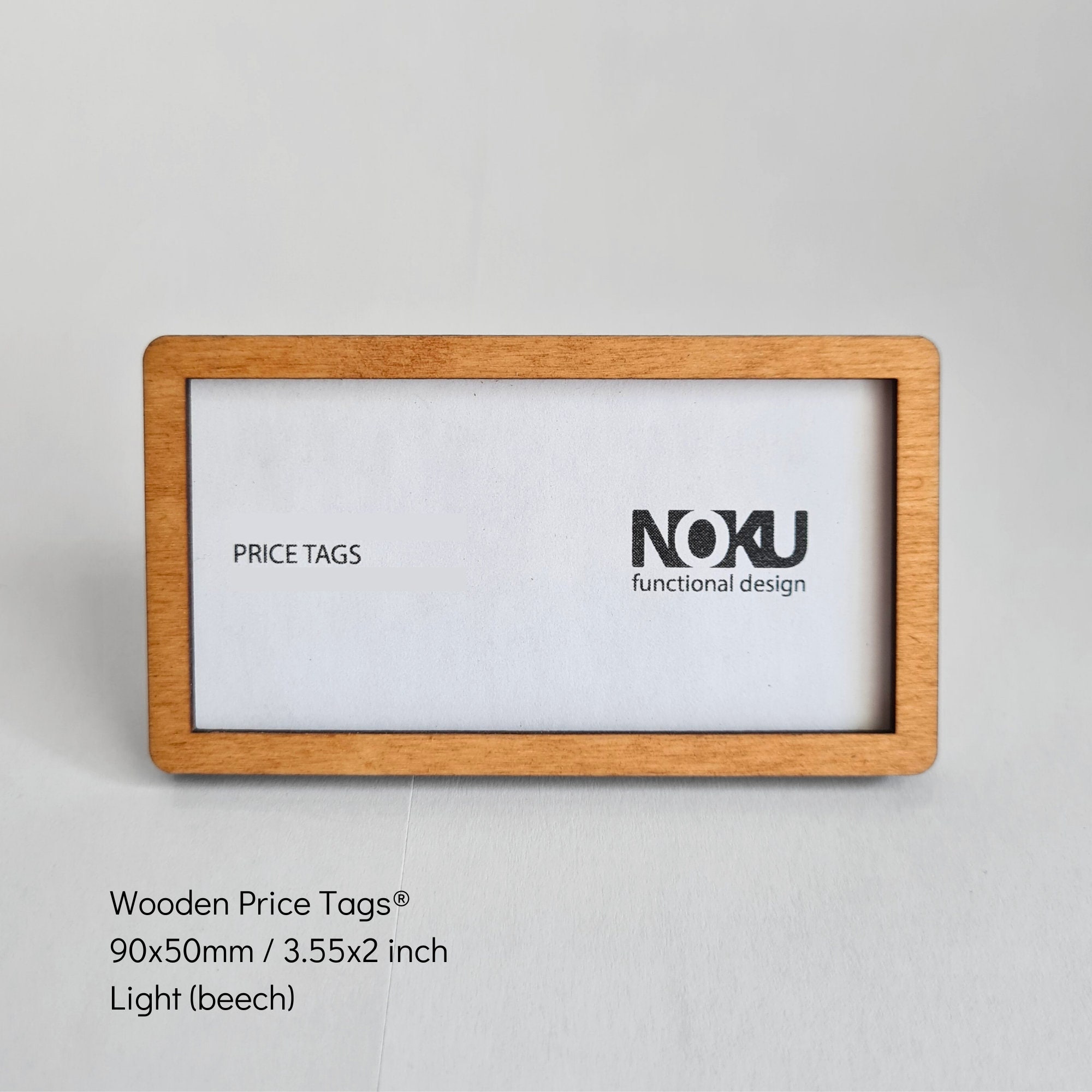 Wooden Price Tags Wooden Holders for Your Price Information for Cafes ...