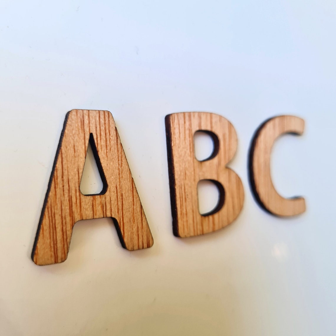 Black Letters With Magnet, Magnetic Wooden Symbols, Letters for Menu ...