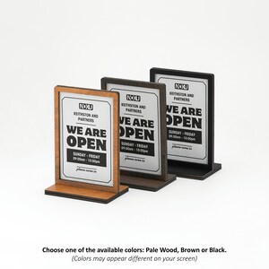 Wooden A6 Holder, Table Stand for Menu, Paper Holder Wooden A6 ...