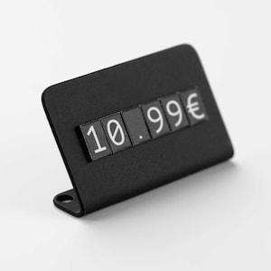 Rich Set of Mini Price Tags for Bakeries & Coffee Shops – Black Metal ...
