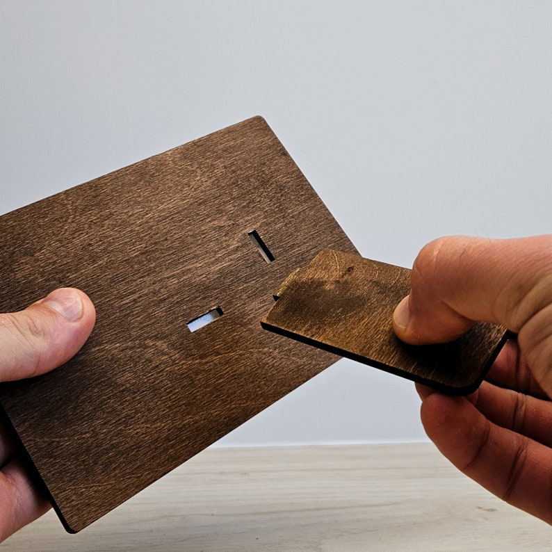 Wooden Price Tag Holder A6 Table Menu. Large Price Label. - Etsy