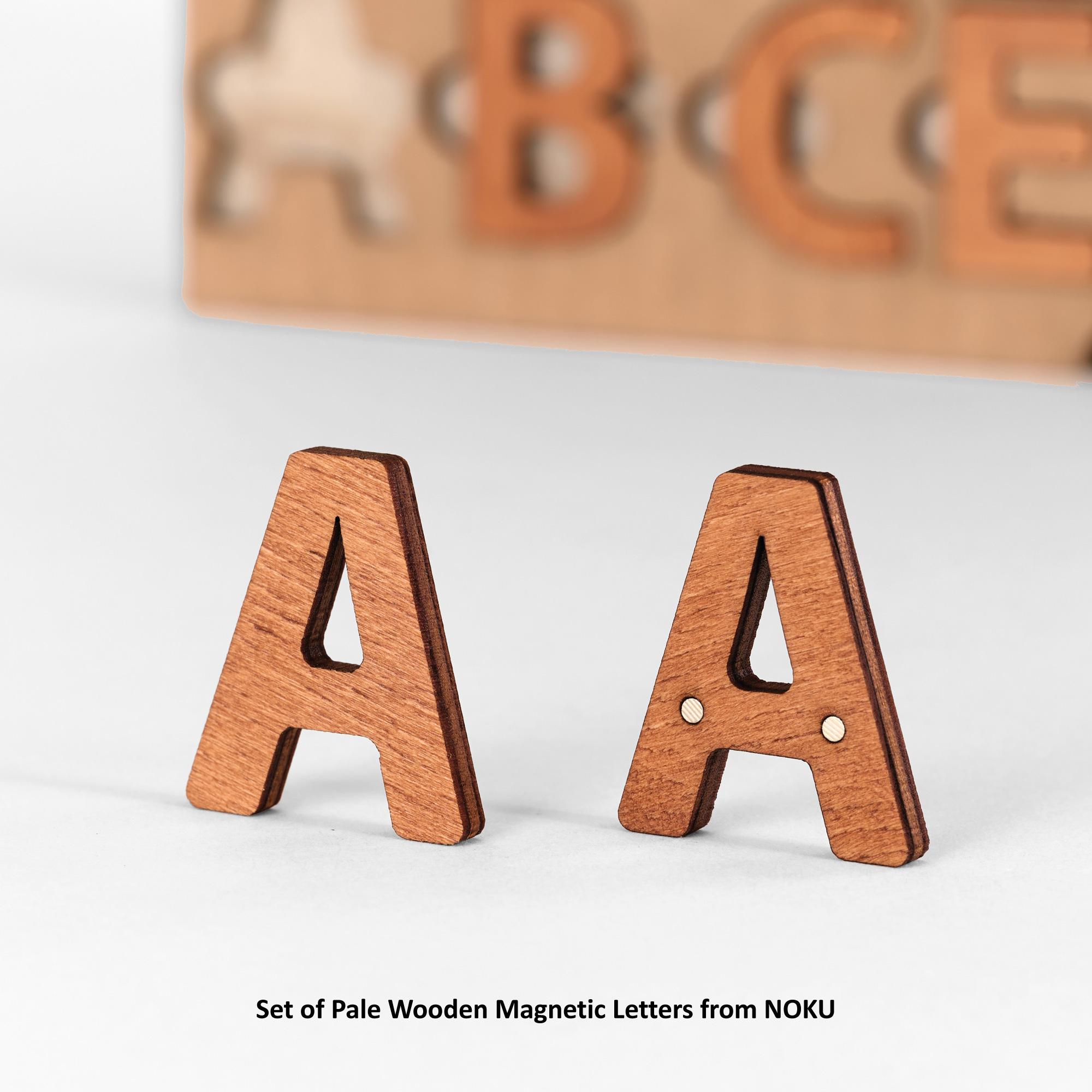 Wooden Letters With Magnet, Magnetic Letters, Letters for Menu, Wood ...