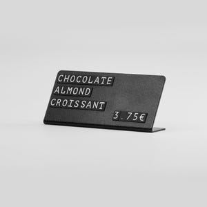 Set of Metal Price Tags With Changeable Magnetic Letters for Bakeries ...