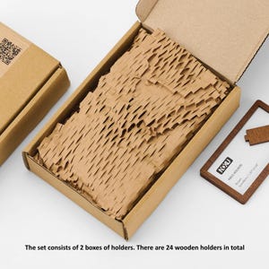 Wooden Price Tags - Wooden Holders for Your Price Information for Cafes ...