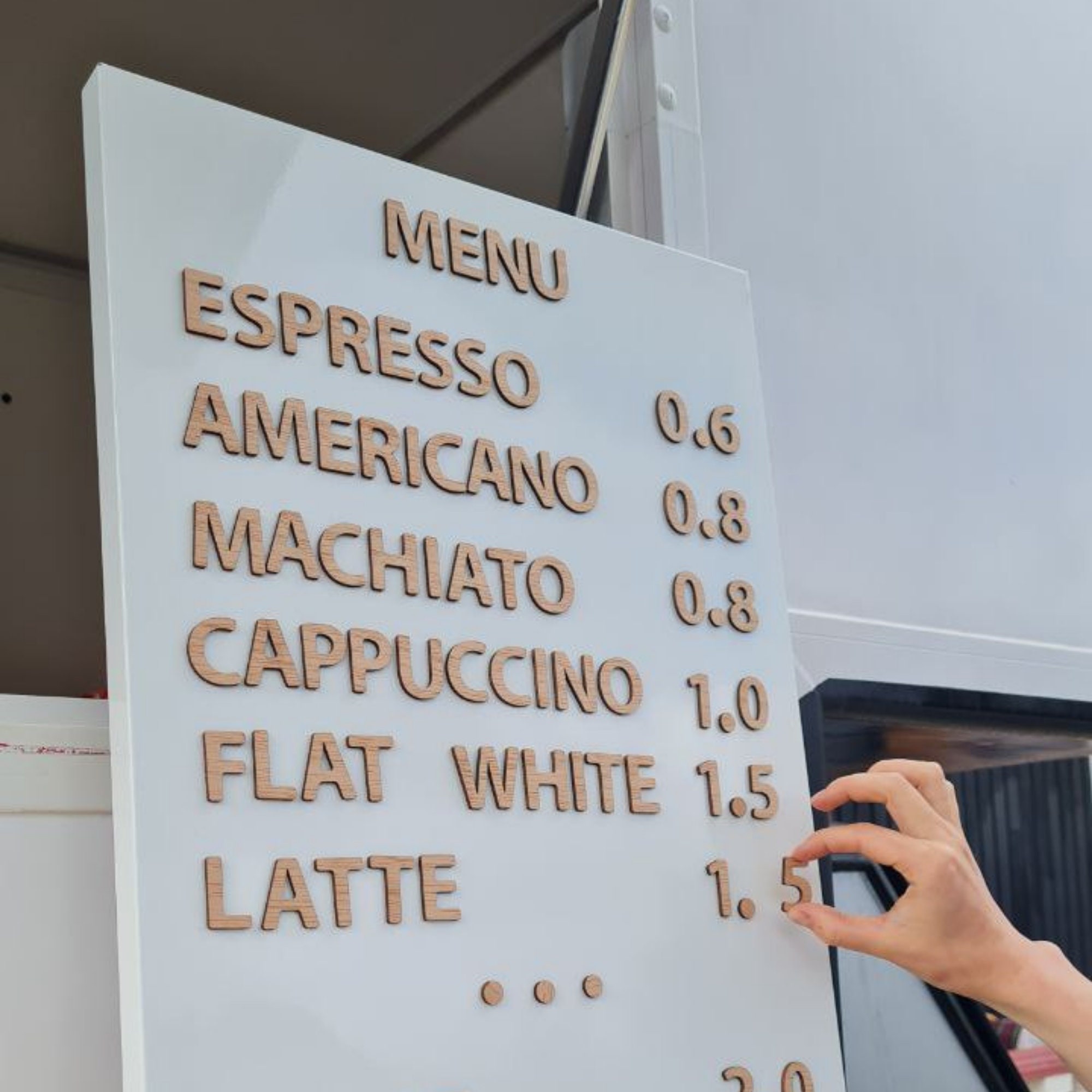 Wooden Letters With Magnet, Magnetic Letters, Letters for Menu, Wood ...