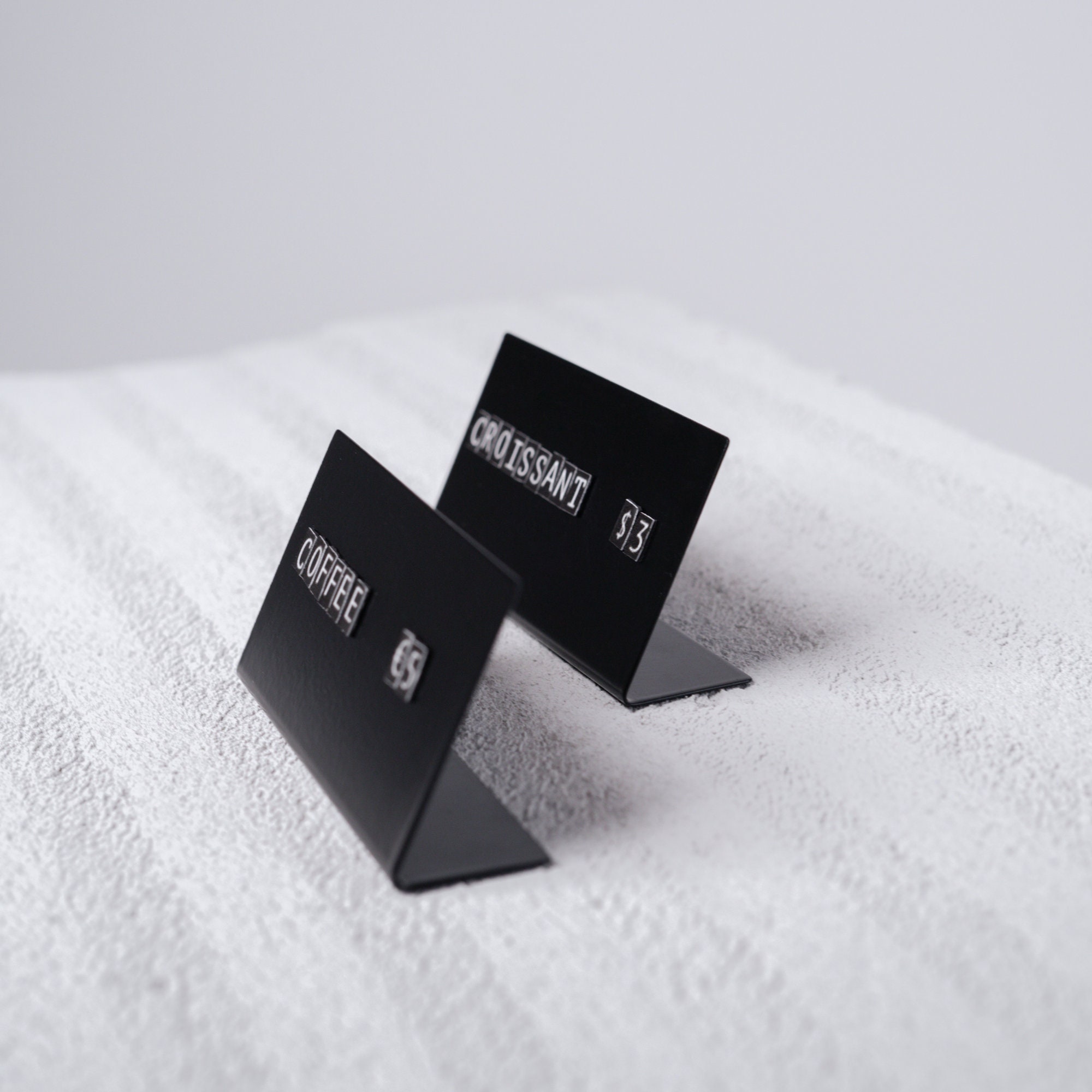 Set of Metal Price Tags With Changeable Magnetic Letters for Bakeries ...
