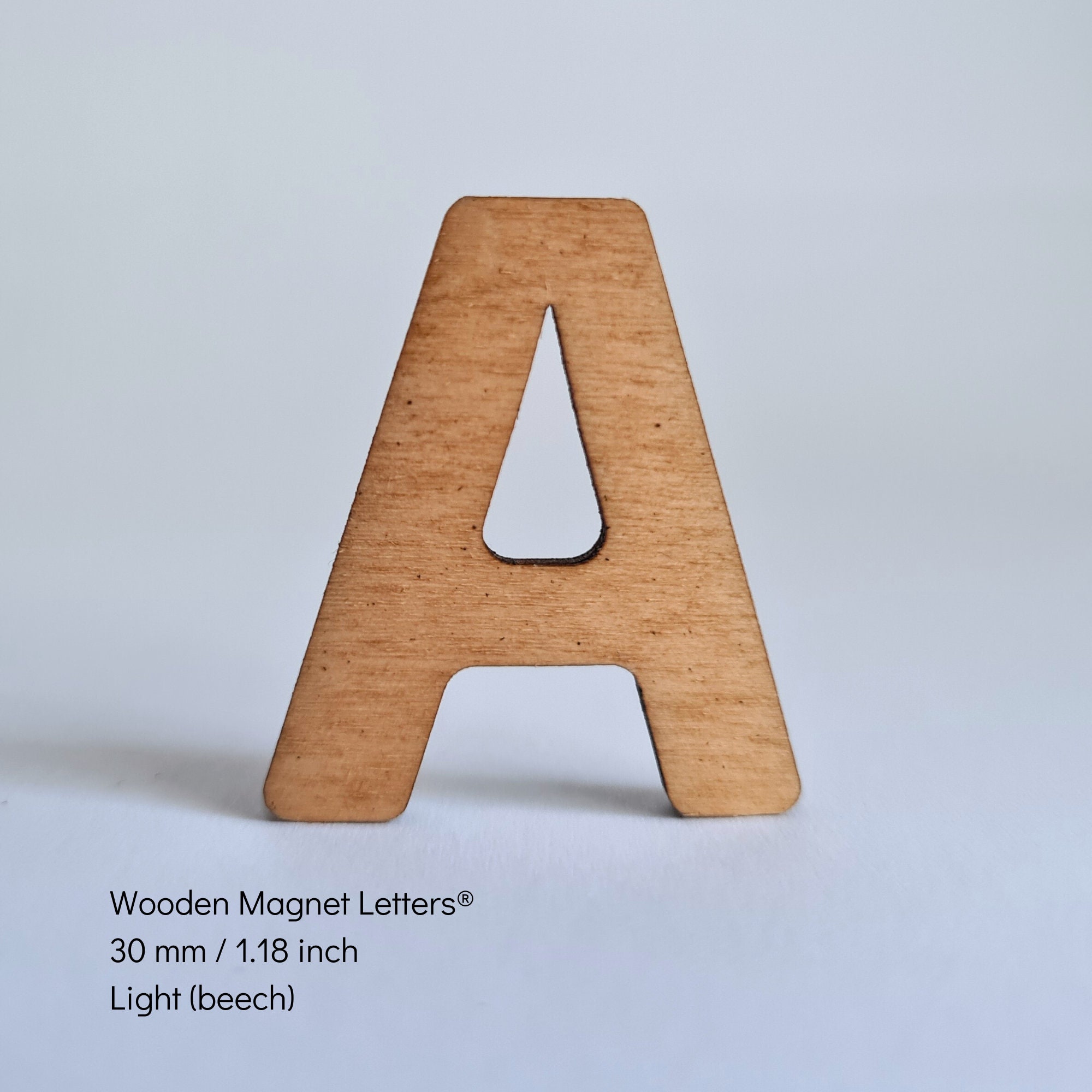 Wooden Letters With Magnet, Magnetic Letters, Letters for Menu, Wood ...