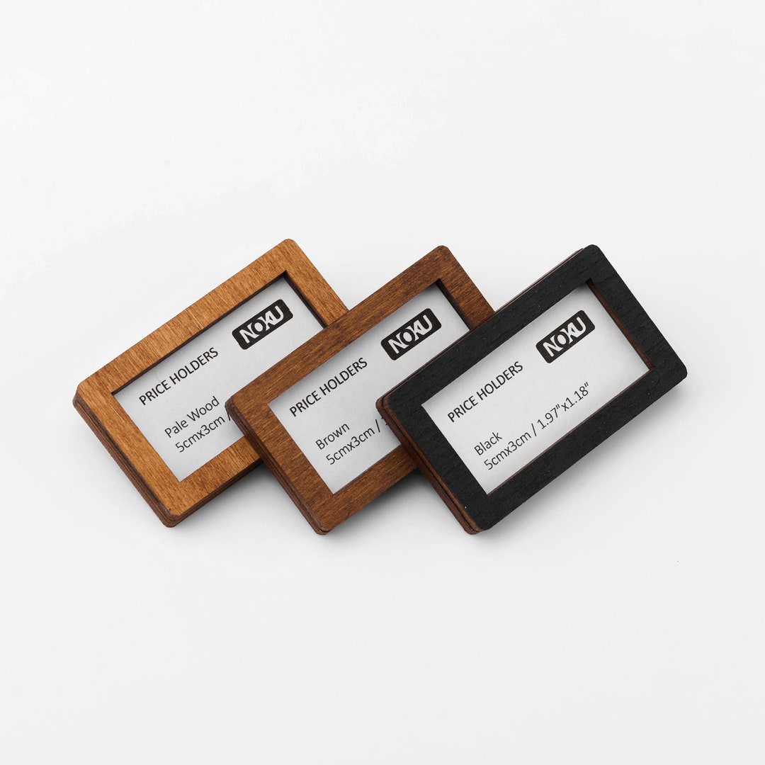 A Large Set of Mini Price Tags Made of Wood, Retail Price Tags - Best ...