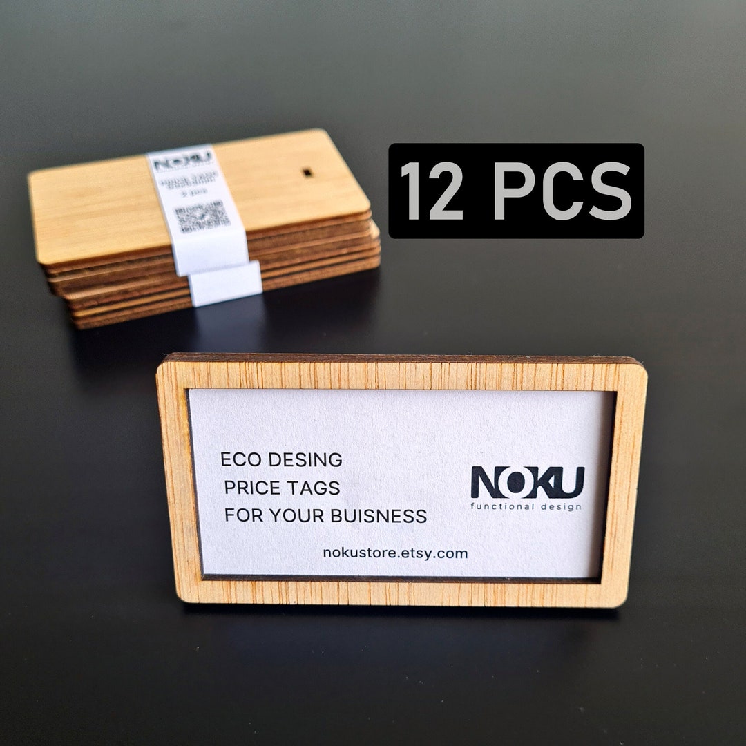 12 Pcs of Merchandise Tags Price Display Stand for Market. Price Signs ...