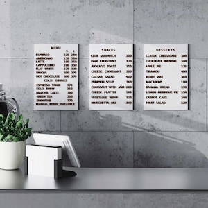Magnetic Menu Board With Wooden Letters – A Customizable & Stylish ...