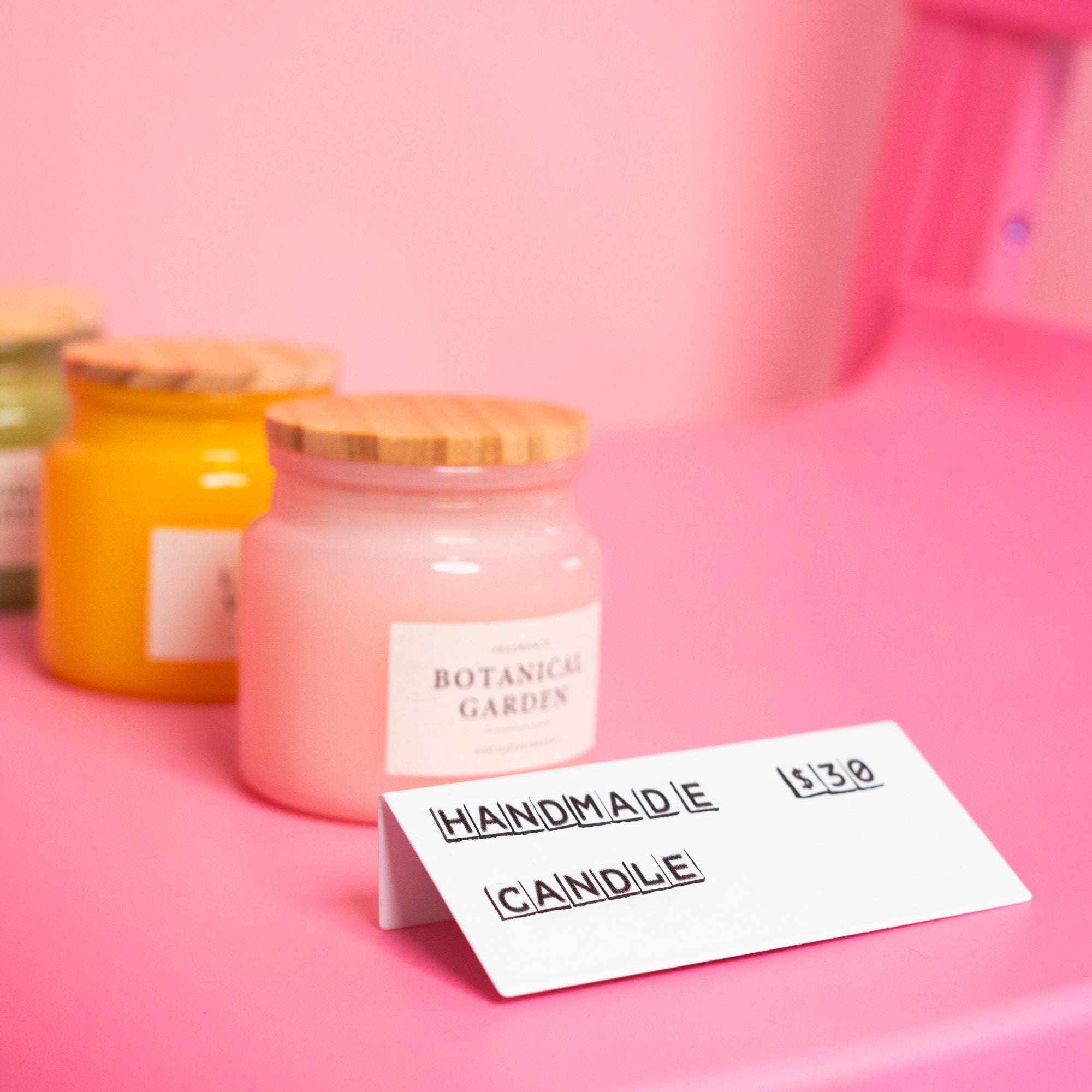 Metal Price Tags With Changeable Magnetic Letters. Unique and Luxurious ...