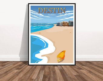Destin Beach Poster - Etsy