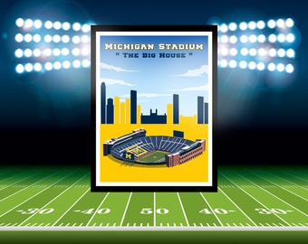 The Big House Stadium - Etsy