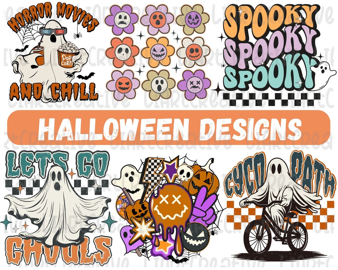 Halloween Spooky Season Bundle 6 PNG Designs, Halloween Bundle Set Png ...