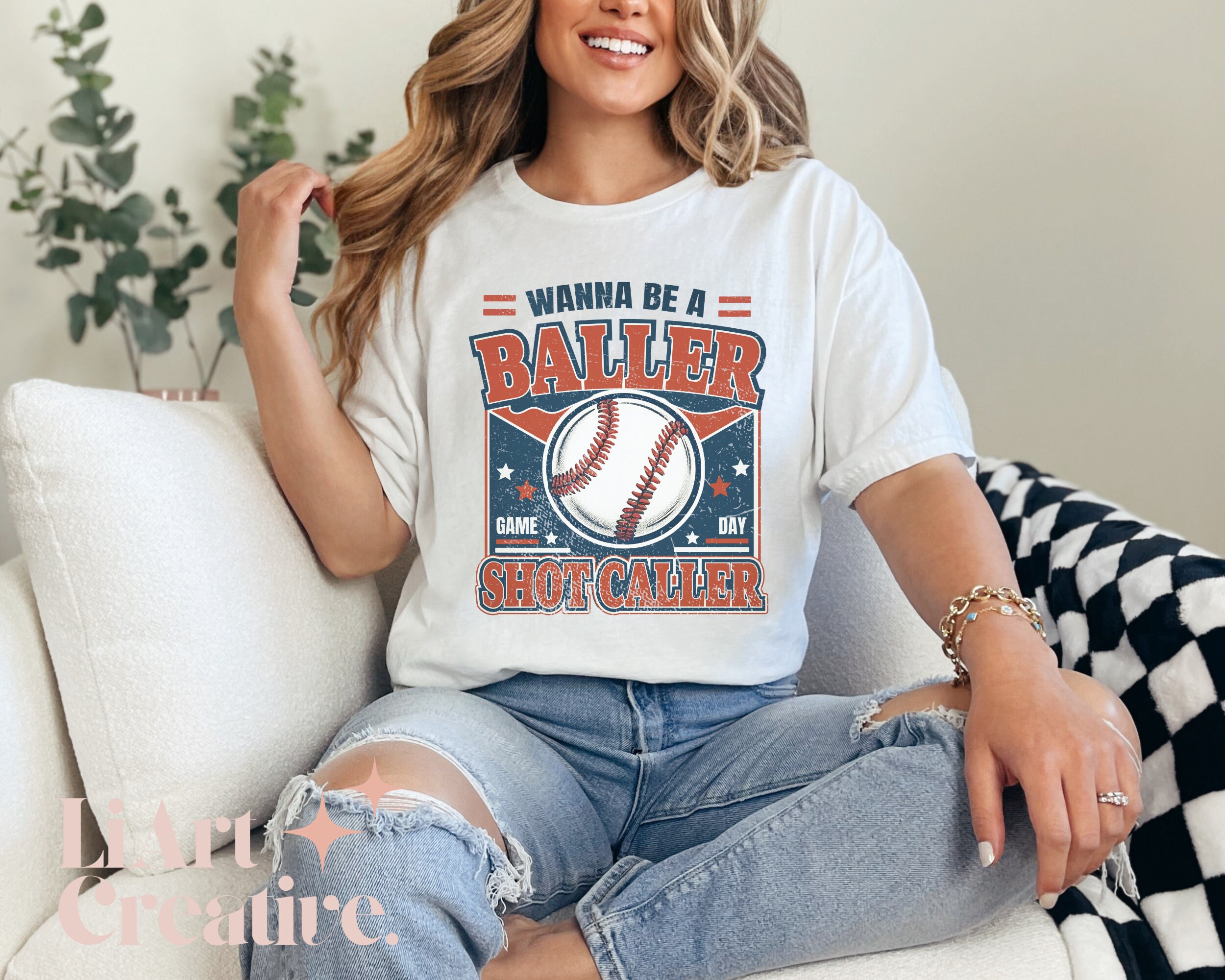 Wanna Be a Baller Shot Caller Png, Baseball Vintage Retro Png ...
