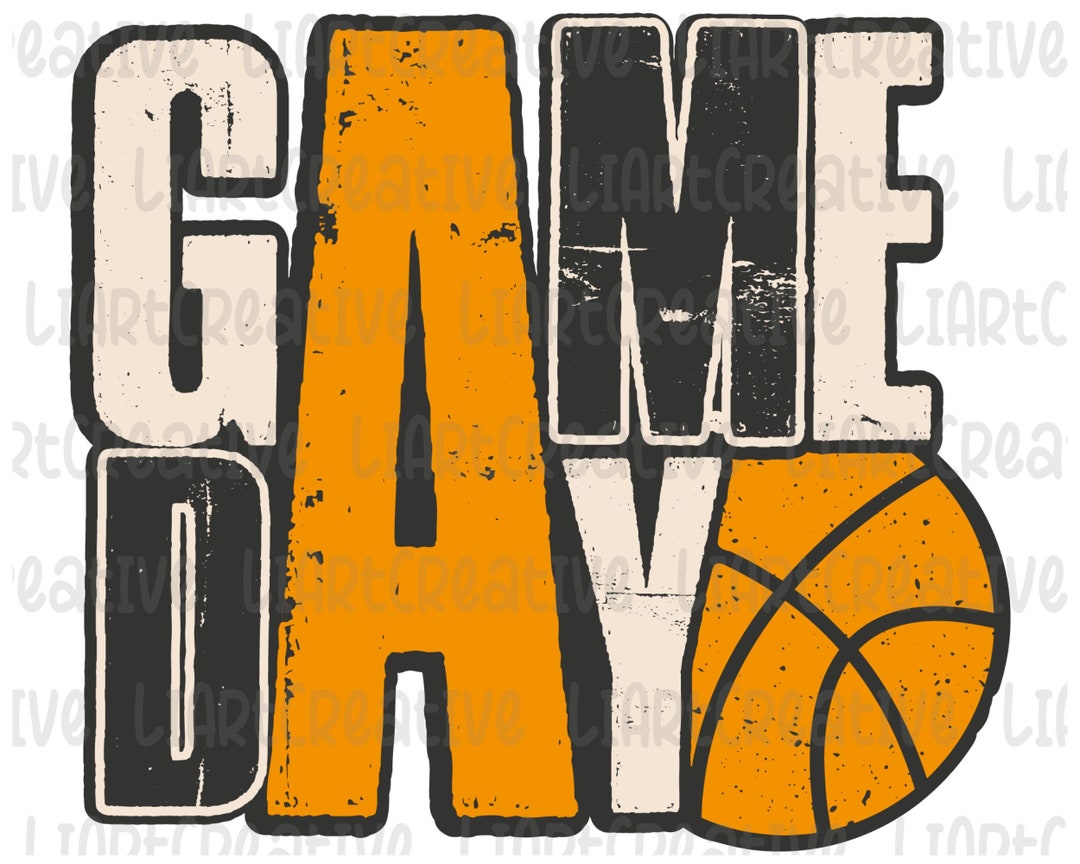 Game Day Basketball PNG Design, Basketball Retro Png Sublimation Design ...