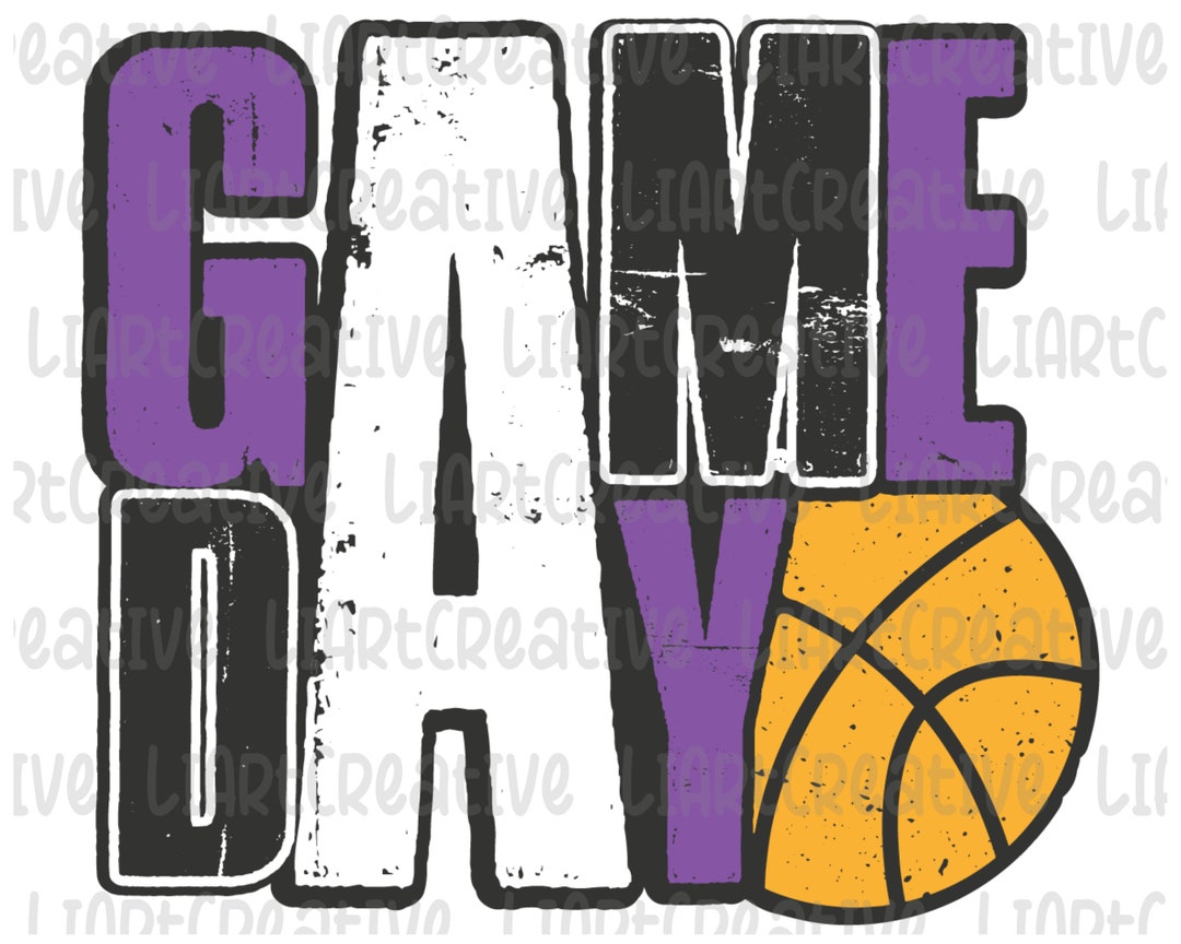 Game Day Basketball Purple Black PNG Design, Basketball Retro Png ...
