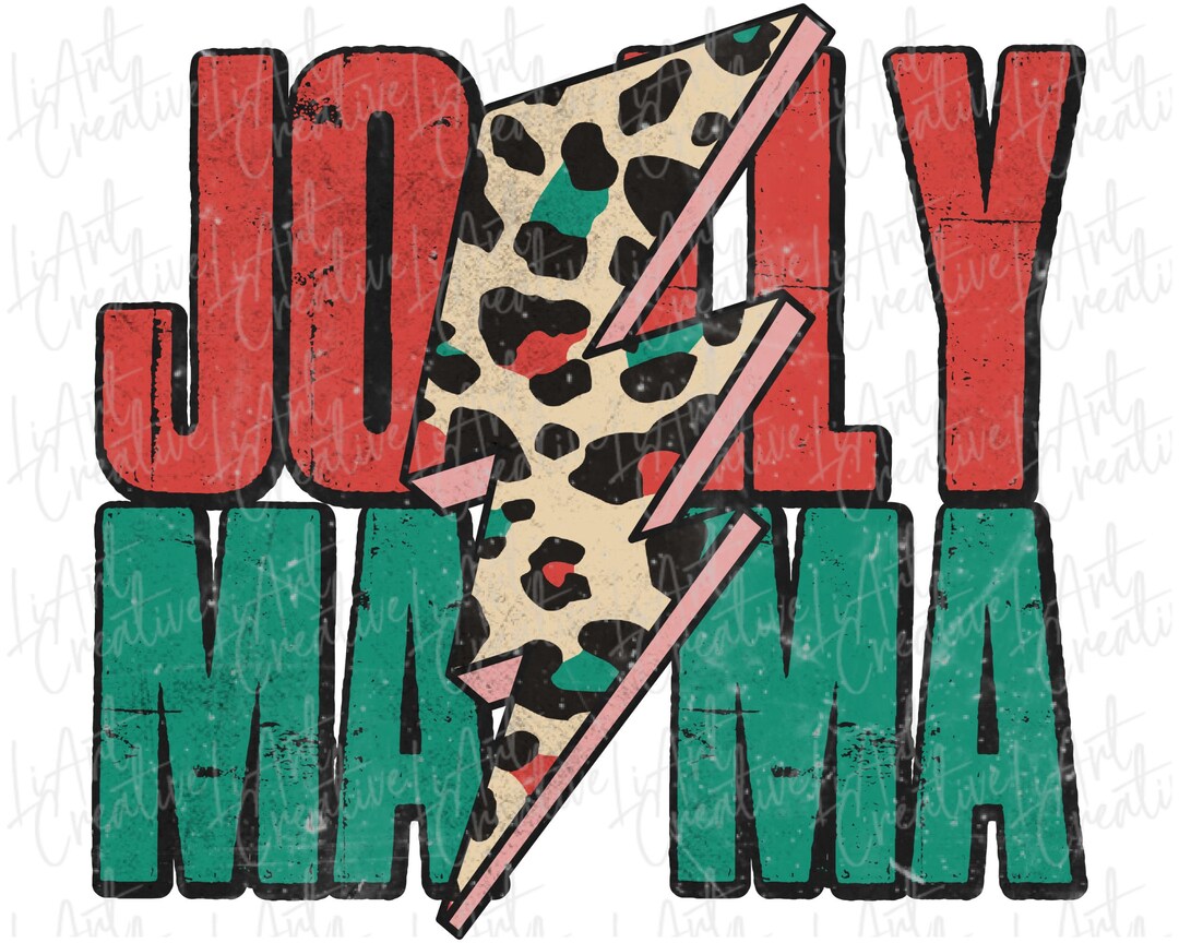 Jolly Mama PNG, Christmas Sublimation Design, Jolly Mom Png, Retro ...