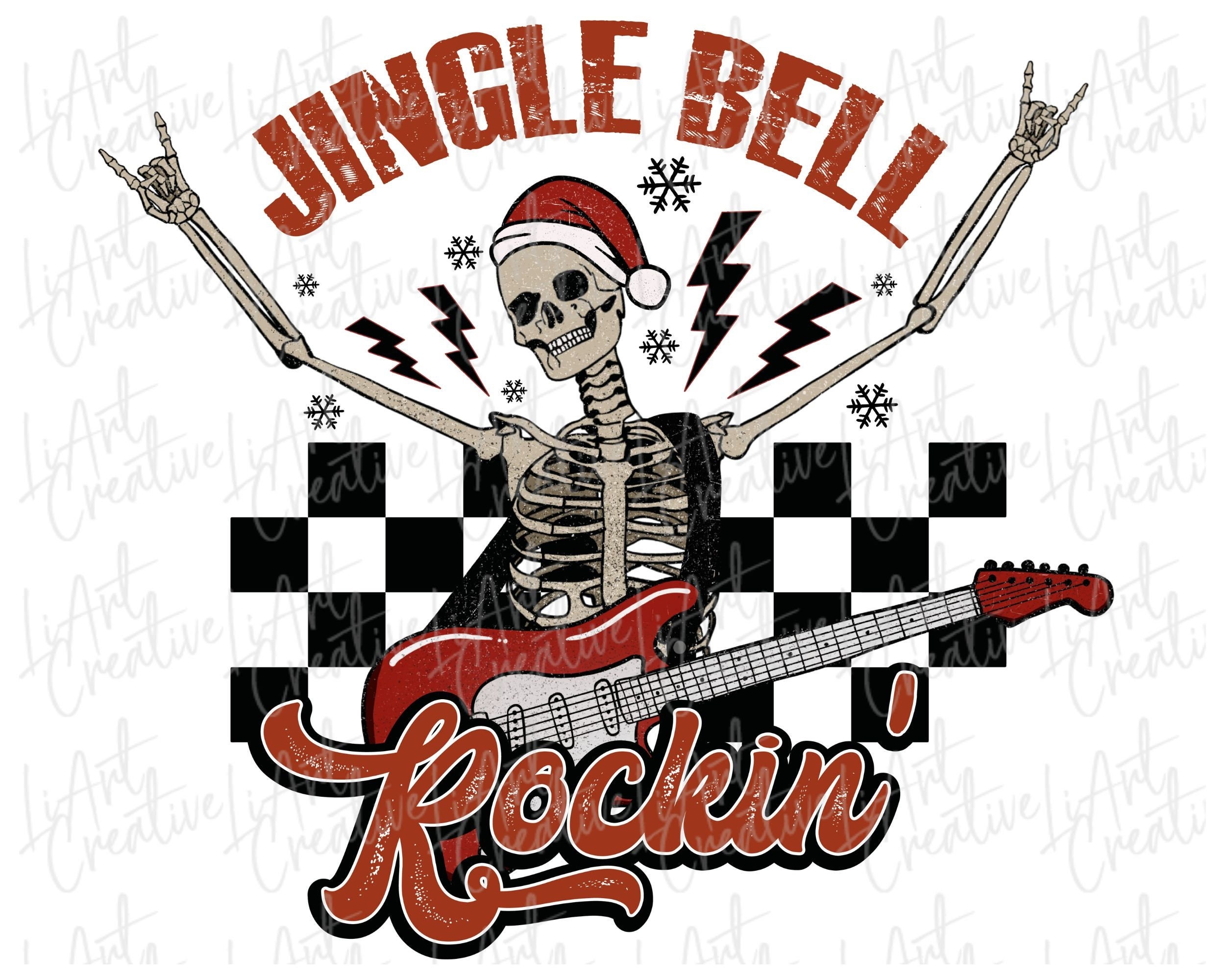 Jingle Bell Rockin Sublimation PNG, Rockin Christmas PNG, Christmas Png ...