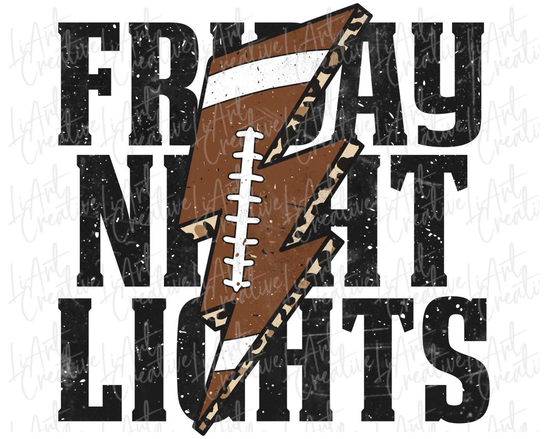 Friday Night Lights Png, Football Png Sublimation Design, Football ...