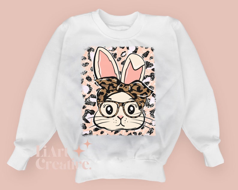 Bunny Hand Drawn PNG, Leopard Bunny Png, Bunny Easter Glasses ...