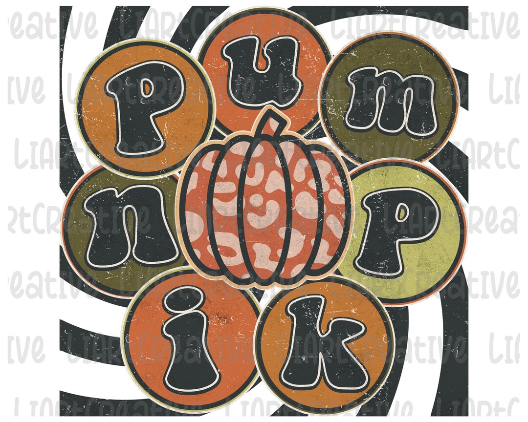 Pumpkin Retro PNG Design, Vintage Pumpkin Png, Fall Png, Pumpkins Png ...