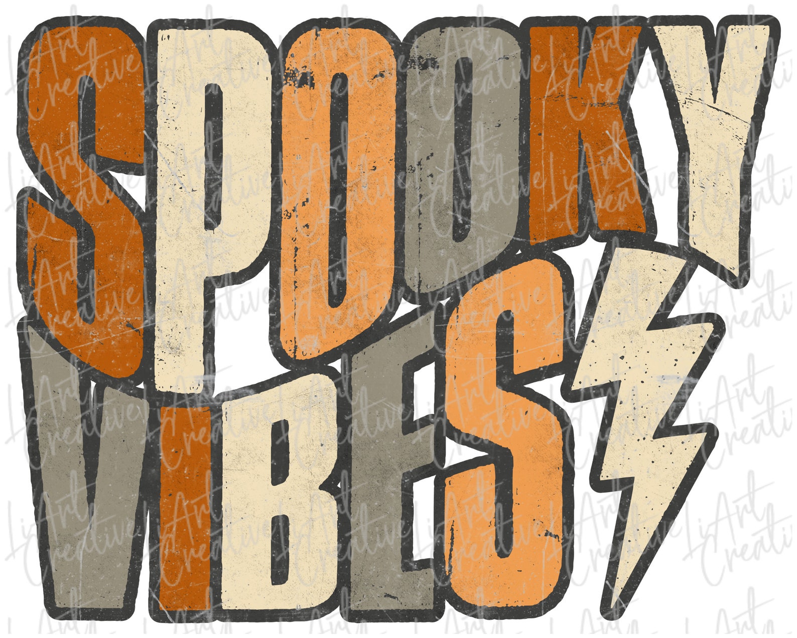 Spooky Vibes Retro PNG Halloween Png Spooky Season Png - Etsy