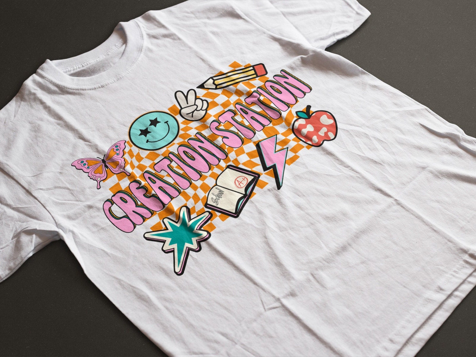 Creation Station PNG Designs Sublimation, Creation Retro Png, Creative ...